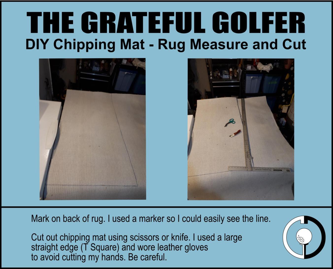 DIY Chipping Mat | The Grateful Golfer
