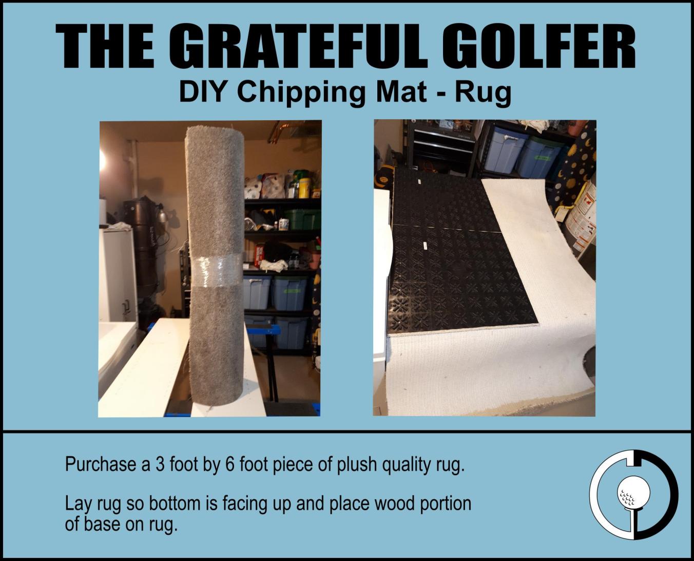 DIY Chipping Mat | The Grateful Golfer